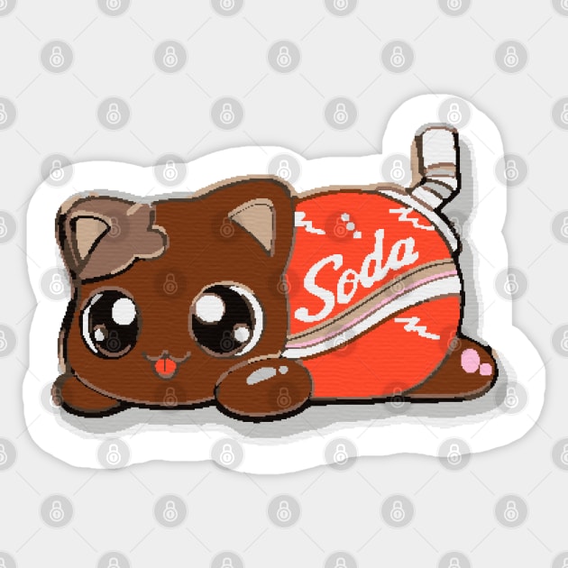 Aphmau Merch Soda Cat - Aphmau - Sticker | TeePublic