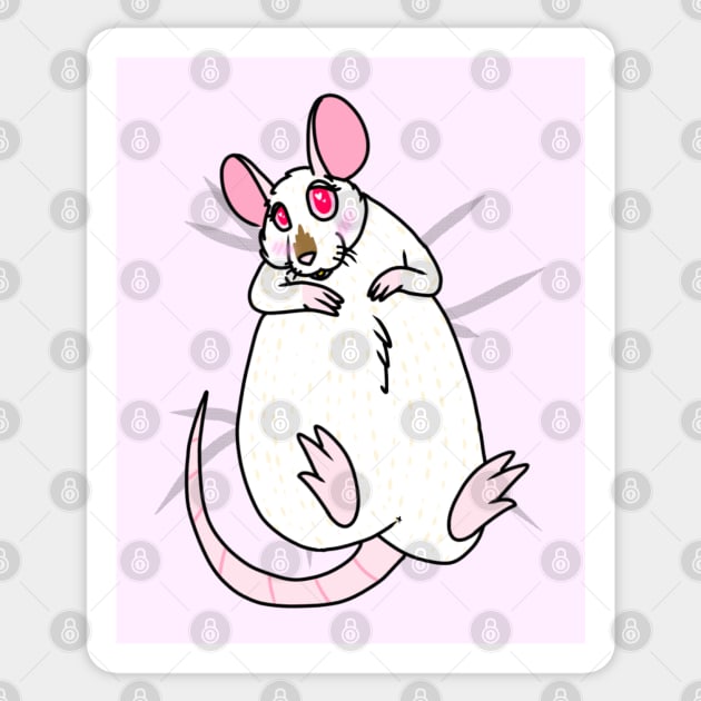 Rat Dakimakura (Version 2) - Rad Rat Studios - Sticker | TeePublic
