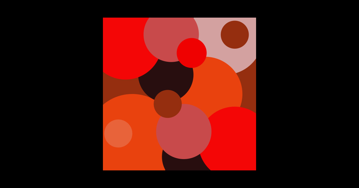 abstract red polka dot pop art design - Polka Dot - Sticker | TeePublic