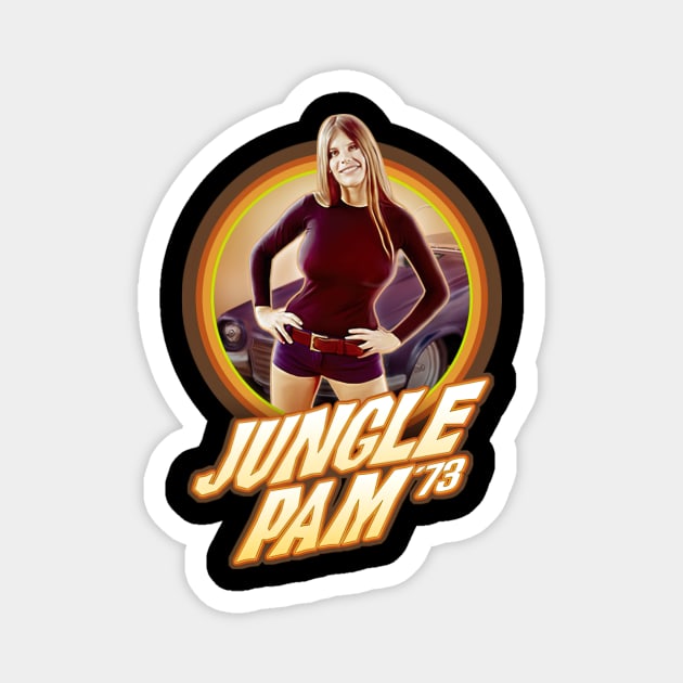 Jungle Pam '73 – Dragstrip Icon - Drag Racing Legend - Magnet | TeePublic