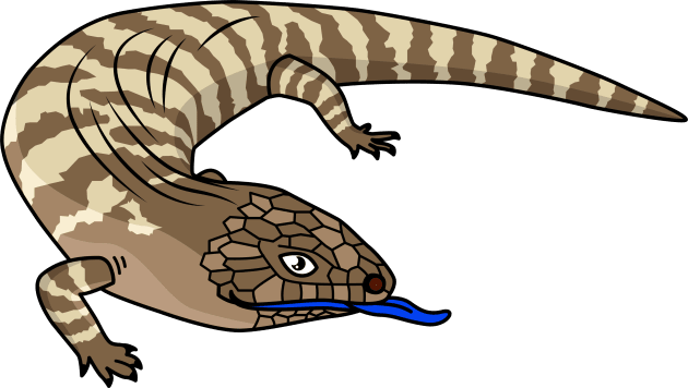 Blue tongue lizard reptile cartoon - Blue Tongue Lizard Reptile Cartoon ...