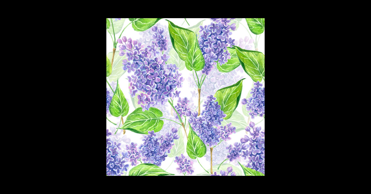 Watercolor lilac flowers - Lilacs - Sticker | TeePublic