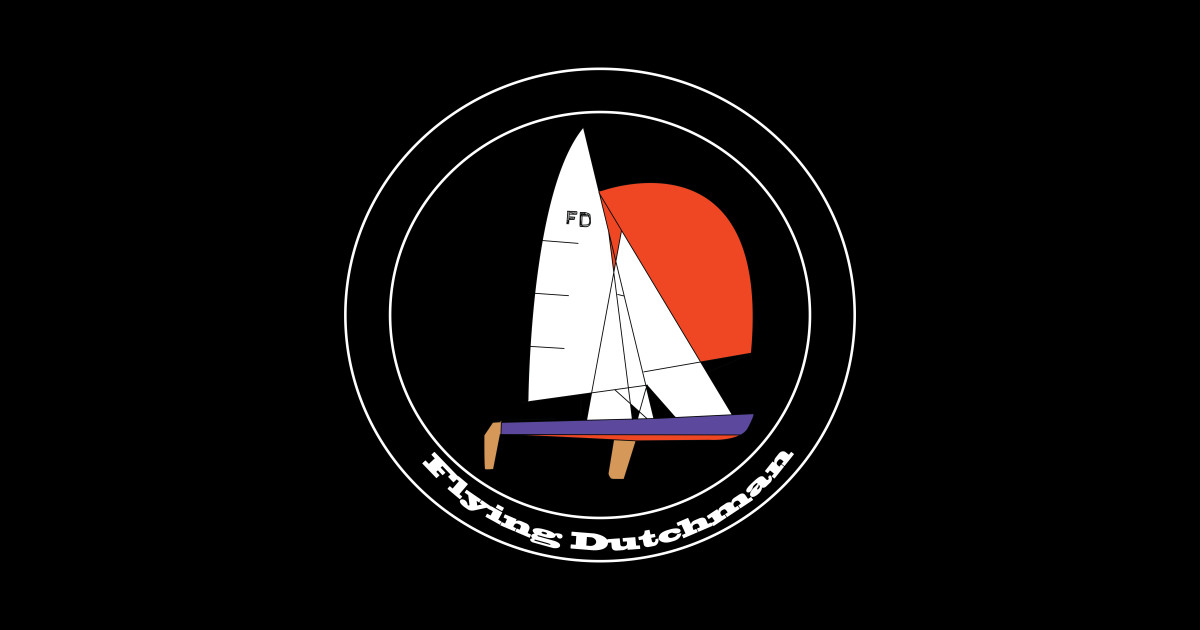 Flying Dutchman Sailboat - Flying Dutchman Sailboat - Sticker | TeePublic