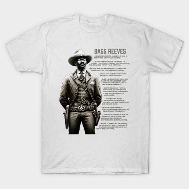 Bass Reeves Facts - Bass Reeves - T-Shirt | TeePublic