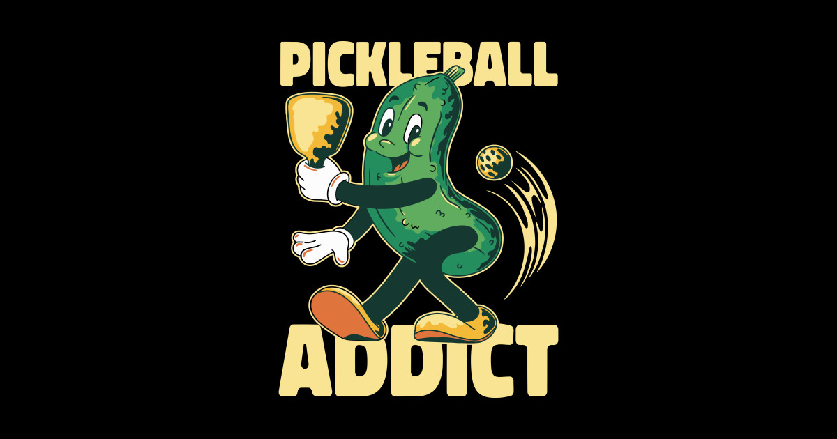 Pickle Ball Champion Addict Pickleball Player - Pickleball - Sticker ...