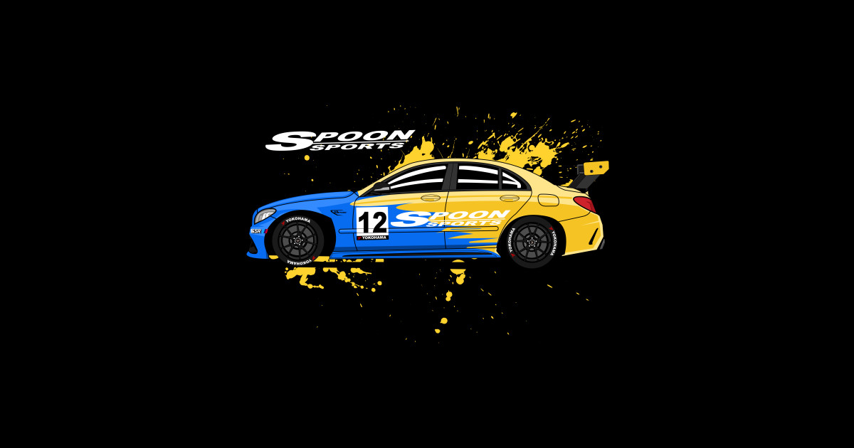 mercedes amg livery spoon - Spoon Racing - Sticker | TeePublic