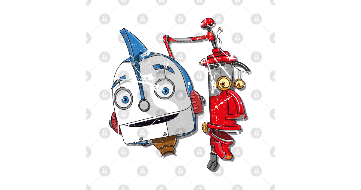 Rodney and Fender - Robots Movie - Robots Movie - T-Shirt | TeePublic