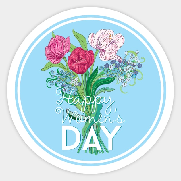 Happy International women's day, 8th March - Womans Day - Sticker ...