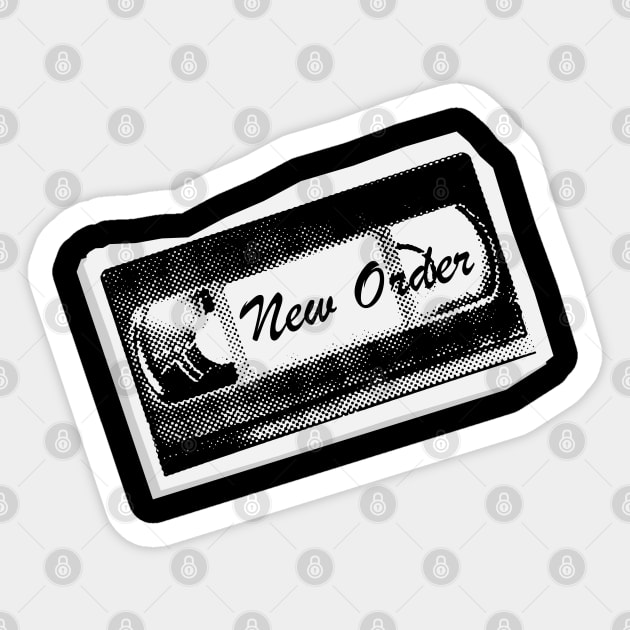 New Order / Retro Cassette - New Order - Sticker | TeePublic
