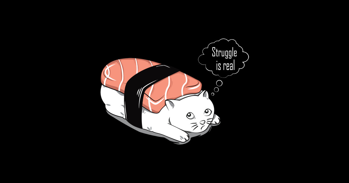 pushi cat - Pushi Cat Merch - Sticker | TeePublic