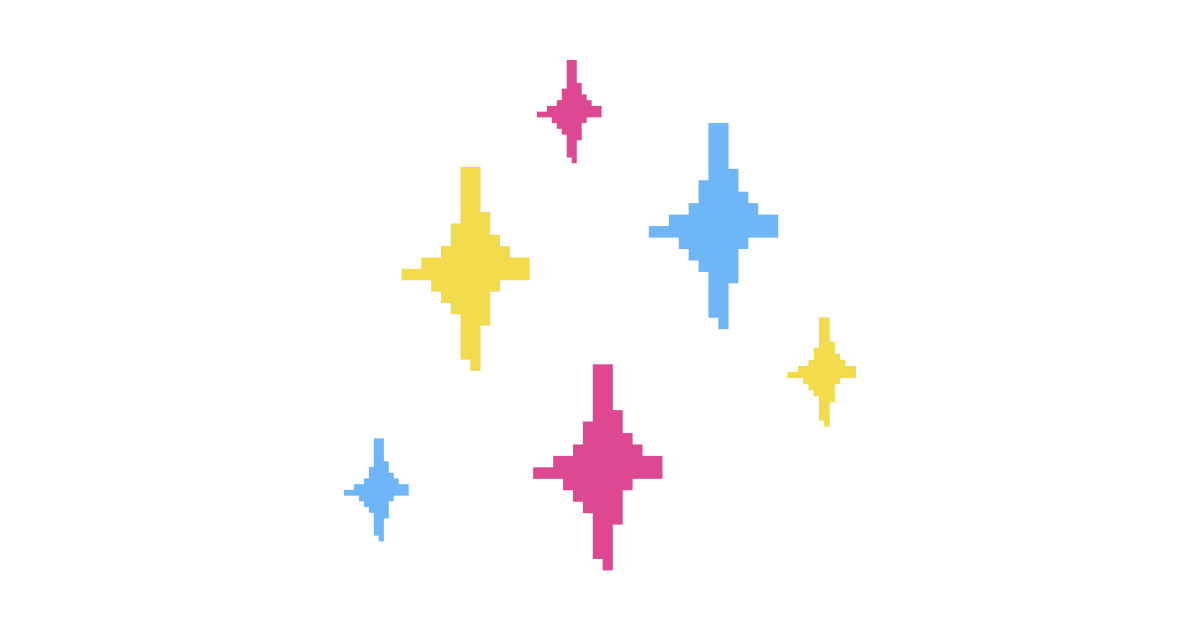 Pan Pride Sparkles Pixel Art - Aesthetic Subtle Pride - T-Shirt | TeePublic