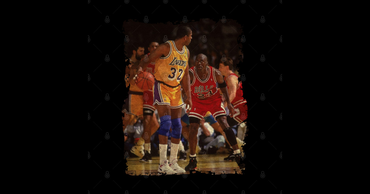 Magic Johnson vs Michael Jordan, NBA Finals - Basketball - Posters and ...