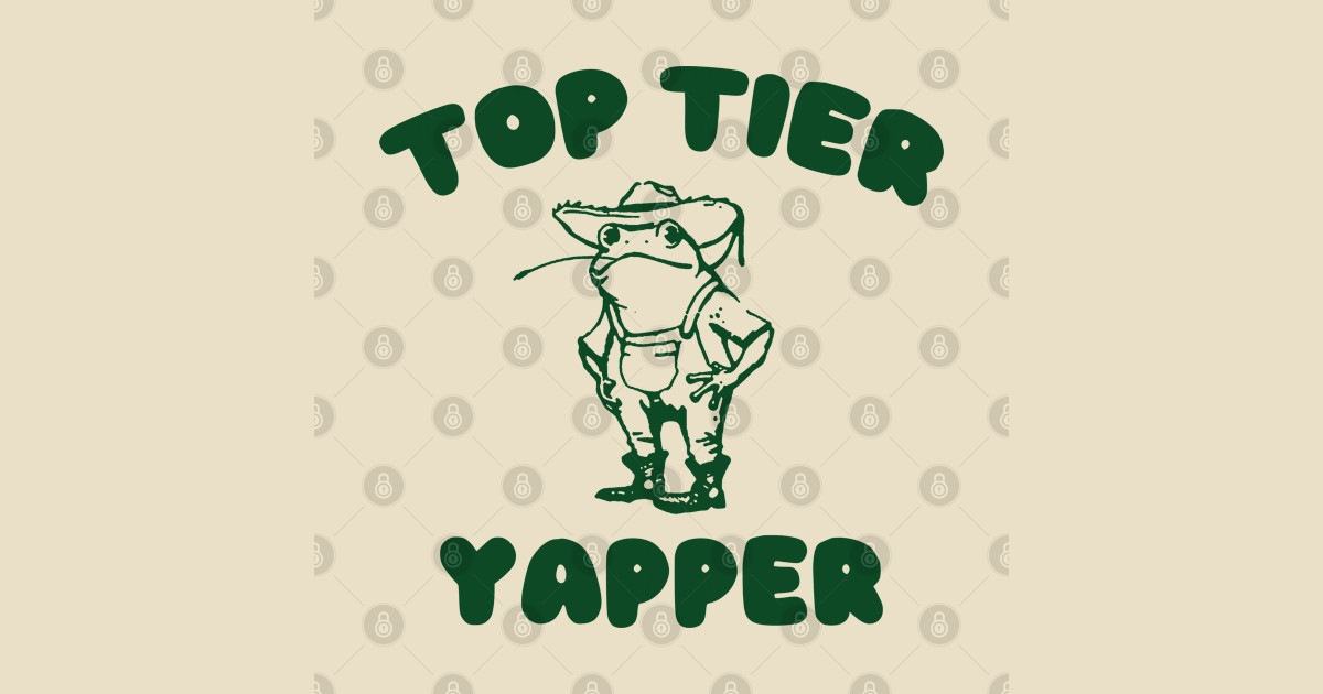 Top Tier Yapper Shirt • Meme T Shirt • Retro Cartoon T Shirt • Yapping ...