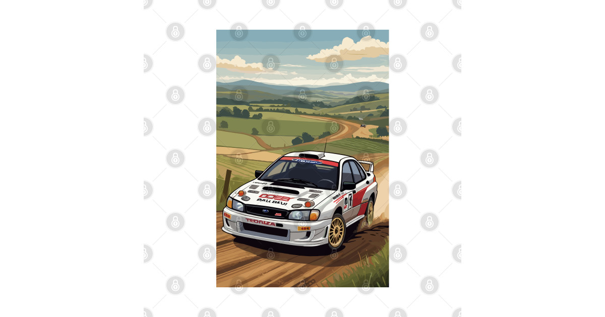 WRX Rally Car Poster JDM - Rally Car - T-Shirt | TeePublic