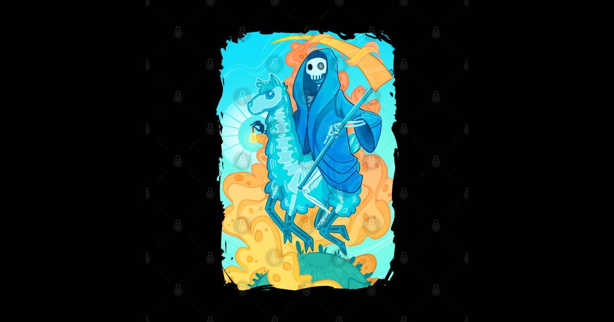This is Death - Llama - Sticker | TeePublic
