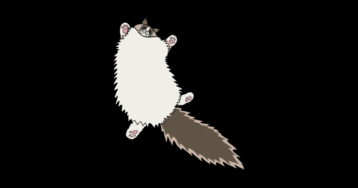 Ragdoll Cat Flop - Ragdoll Cat - Sticker | TeePublic