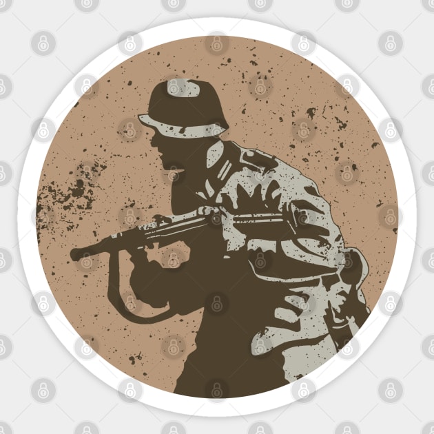 WW2 German Soldier - Ww2 German - Sticker | TeePublic