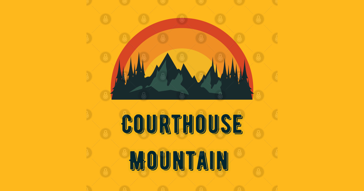 Courthouse Mountain - Courthouse Mountain - T-Shirt | TeePublic
