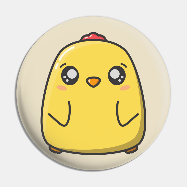 Cute Baby Chick - Chickens - Pin | TeePublic