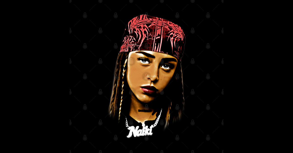 Nicki Nicole Rapper Face - Nicki Nicole - Sticker | TeePublic