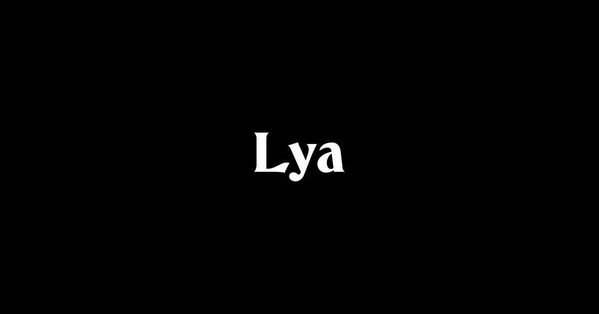 Name Lya Deneane Font White - Lya - Sticker | TeePublic