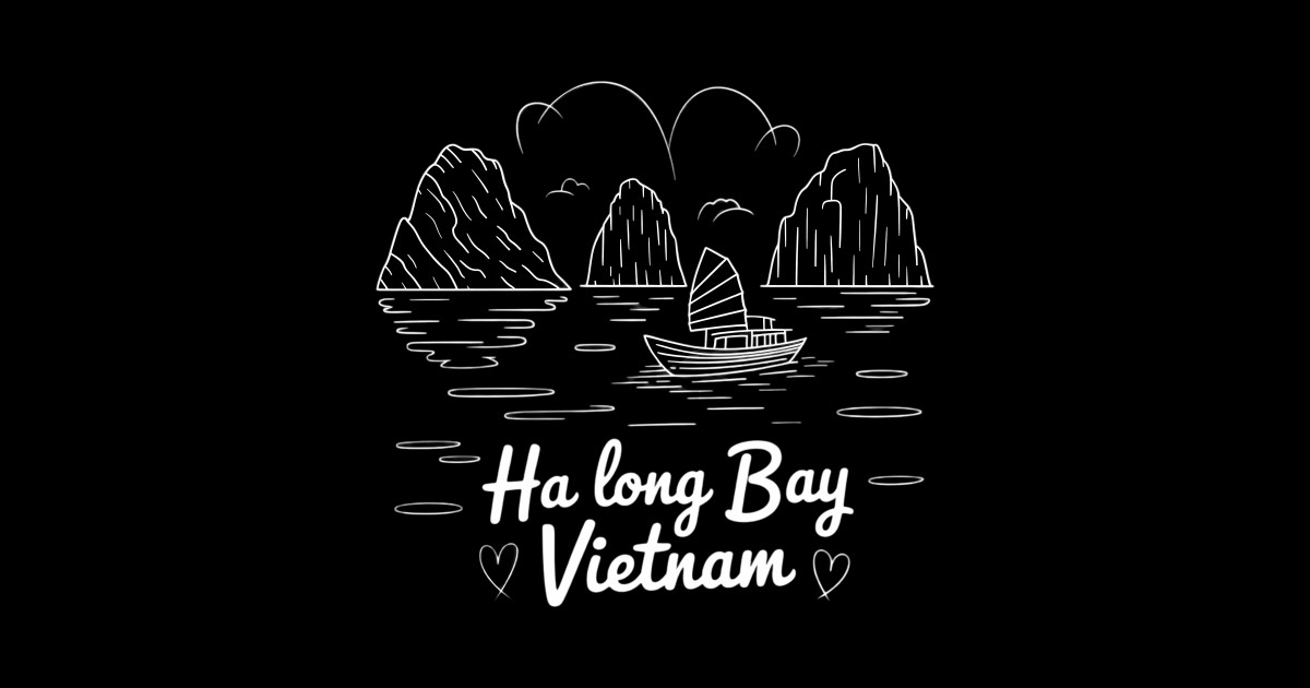 Ha Long Bay, Vietnam Signature Heart Art – Souvenir - Ha Long Bay ...