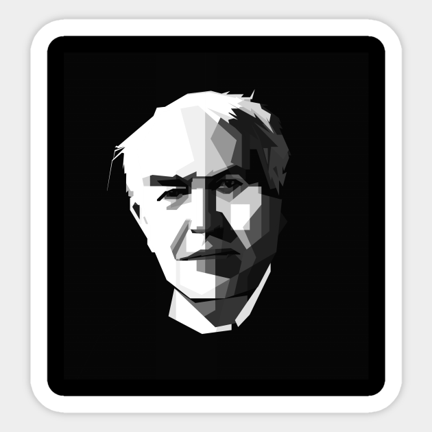 Thomas Edison - Thomas Edison - Sticker | TeePublic