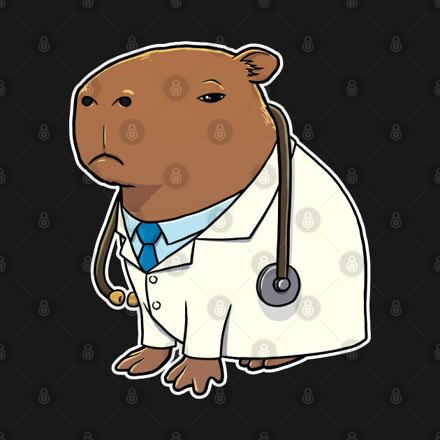 Capybara Doctor Costume - Capybara - T-Shirt | TeePublic