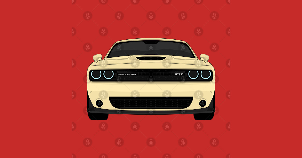 CHALLENGER CREAM - Dodge Hellcat Challenger - Hoodie | TeePublic