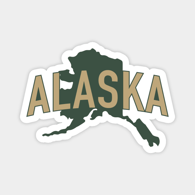 Alaska State - Alaska State - Magnet | TeePublic