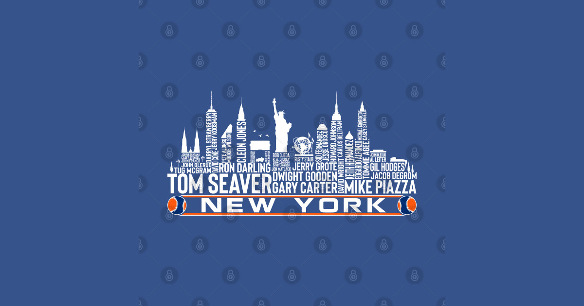 New York Baseball Team All Time Legends, New York City Skyline - New ...