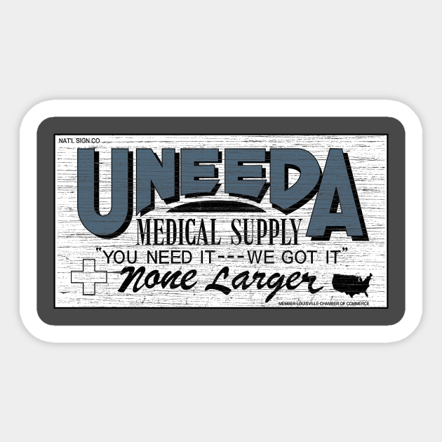 Uneeda Medical Supply - Return Of The Living Dead - Sticker | TeePublic