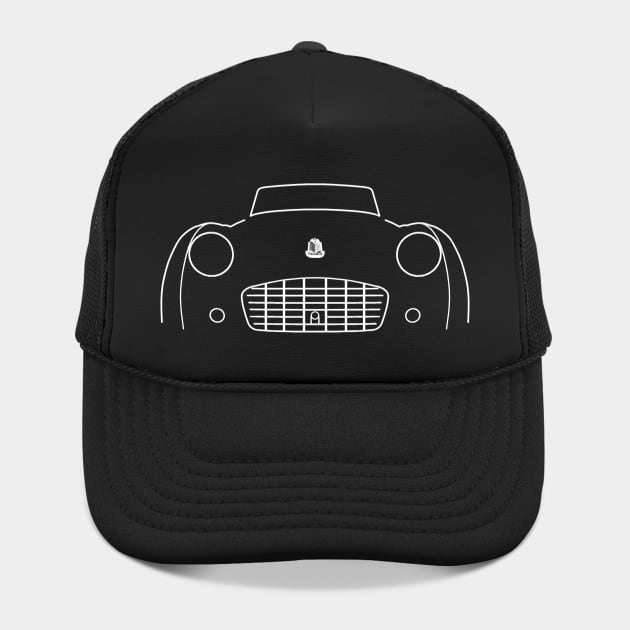 Triumph TR3 pre-facelift classic 1950s British car outline graphic ...