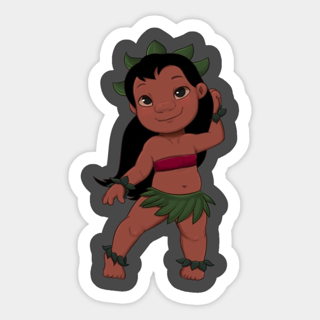 Lilo Dancing - Lilo And Stitch - Sticker | TeePublic