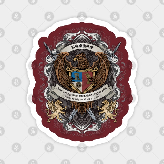 Roskos Family Crest - Crest - Magnet | TeePublic