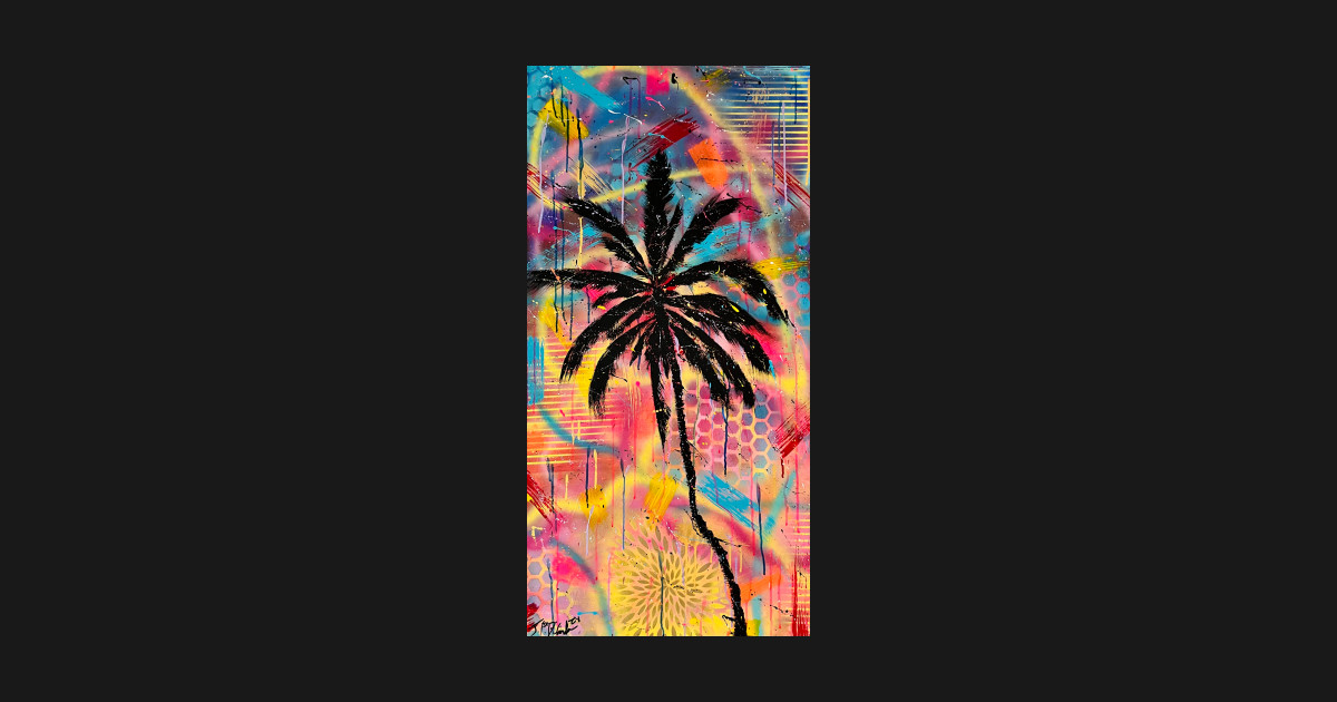 Abstract Palm Tree - Palm Tree - T-Shirt | TeePublic