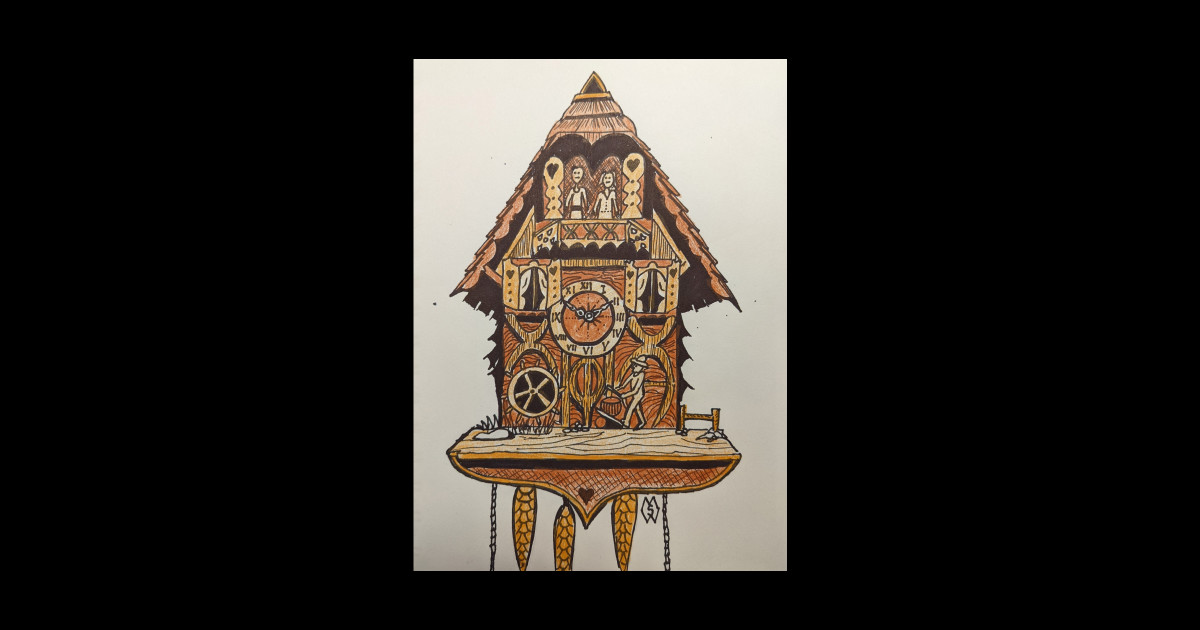 Cuckoo clock says it's time - Cuckoo Clock - Sticker | TeePublic