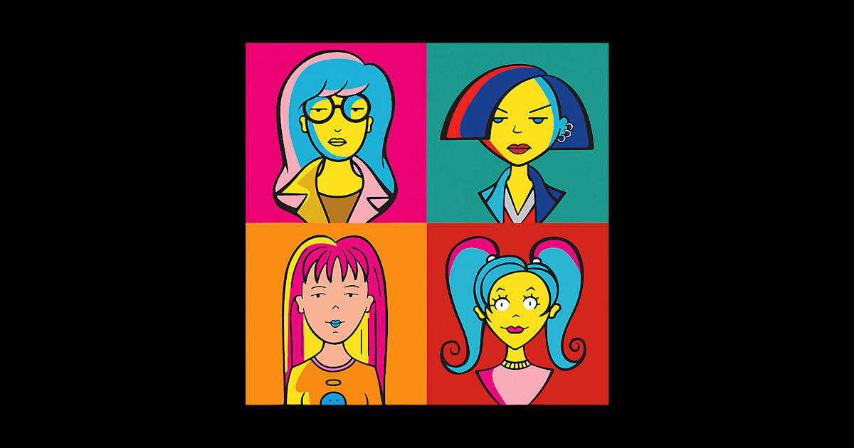 Style By Fan Girl Cute - Daria Cartoon - Sticker | TeePublic