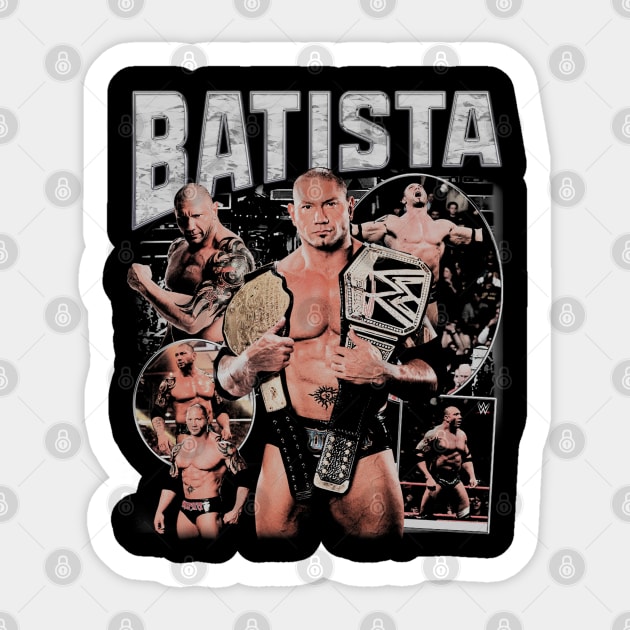 Batista Vintage Bootleg - Batista - Sticker | TeePublic