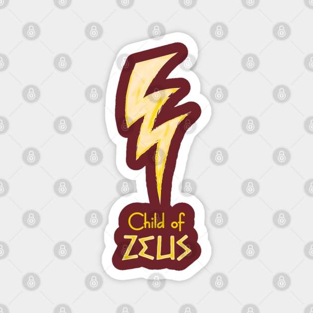 Child of Zeus – Percy Jackson inspired design - Titans Curse - Magnet ...