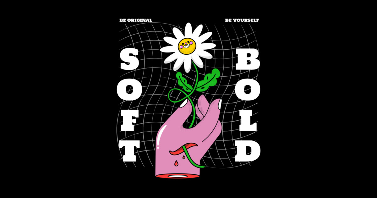 Flower Bold and Soft - Flower Bold And Soft - Sticker | TeePublic