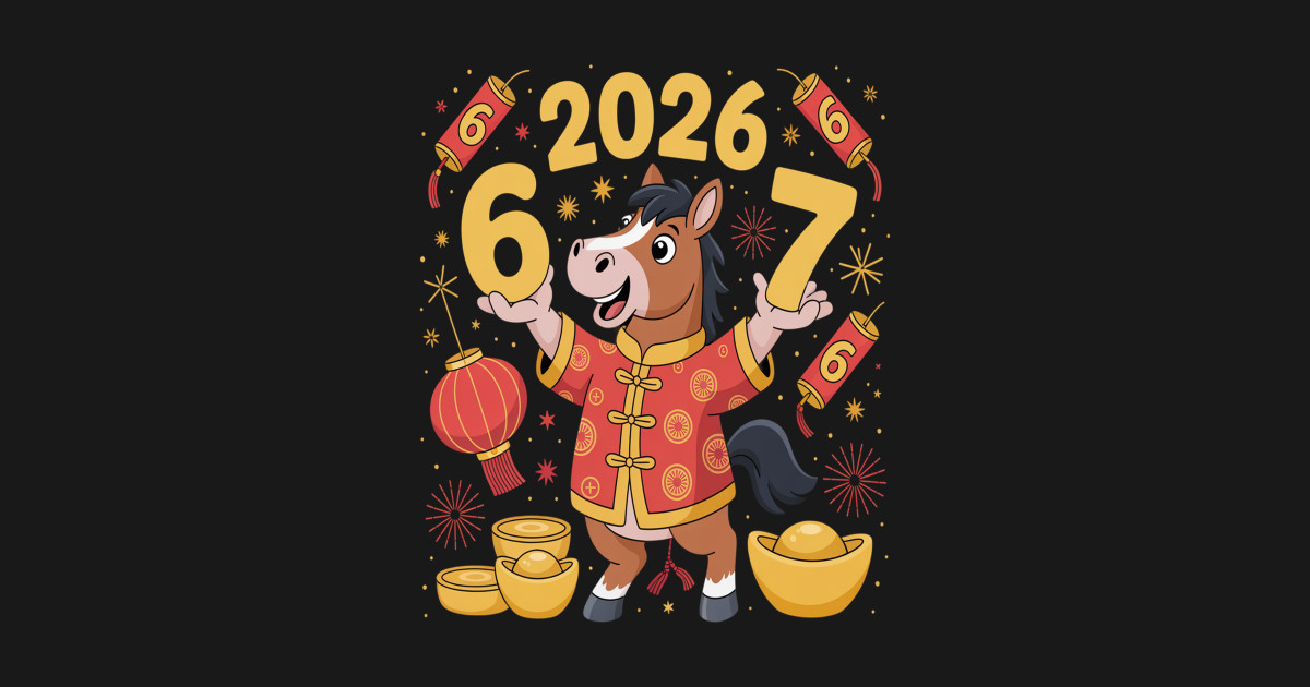 Year of the Horse 2026 - Year Of The Horse 2026 - T-Shirt | TeePublic