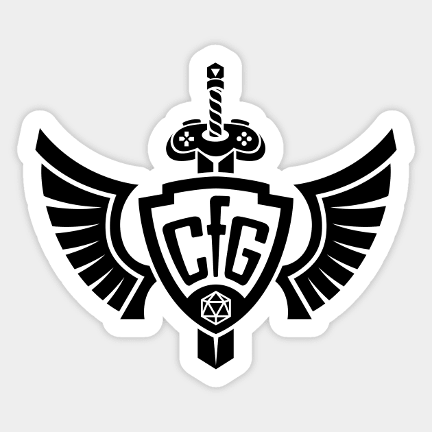 CfG Black Logo Icon - Coaching For Geeks - Sticker | TeePublic
