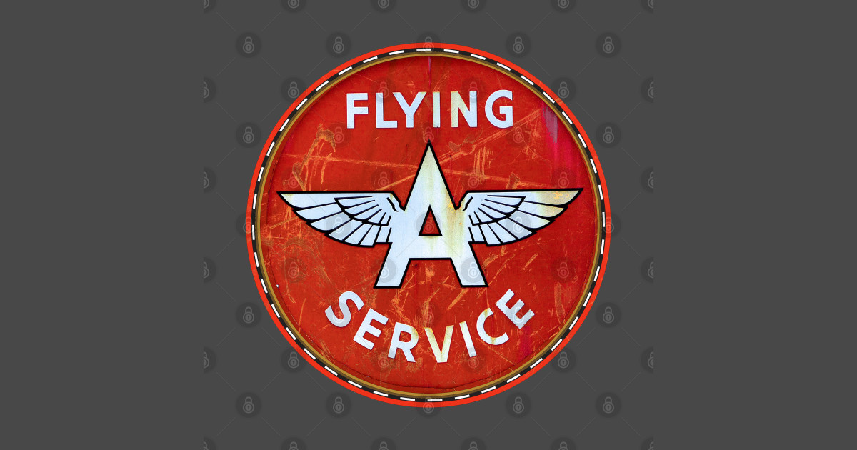 Flying A gasoline - Flying A Gasoline Vintage Sign - T-Shirt | TeePublic
