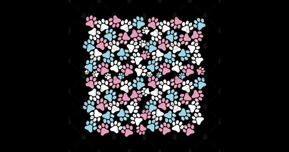 Pride Paws, Trans! - Trans - Sticker | TeePublic