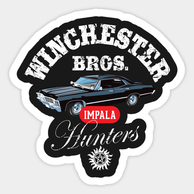 Supernatural Winchester Impala - Supernatural - Sticker | TeePublic