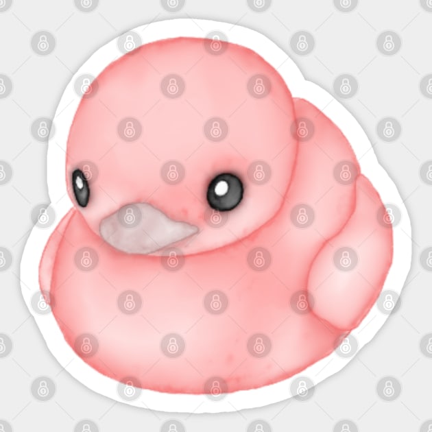 Pink Rubber Ducky - Rubber Duck - Sticker | TeePublic