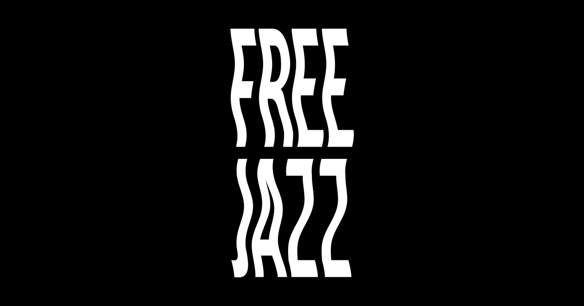 wavy free jazz logo - Free Jazz - Sticker | TeePublic