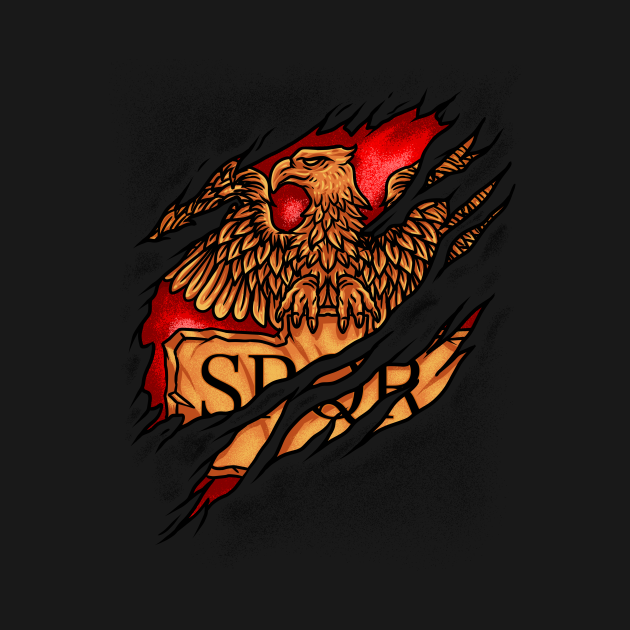 SPQR: Glorious Symbols of Ancient Rome - Spqr - T-Shirt | TeePublic