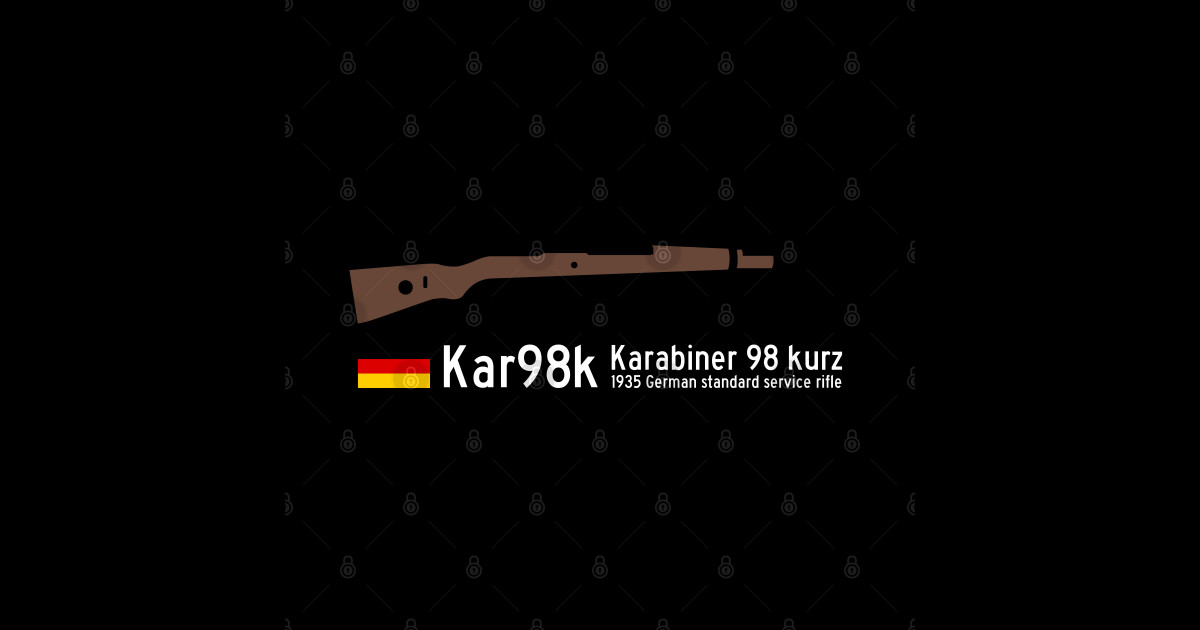 Kar98k Karabiner 98 kurz 1935 German standard service rifle historical ...